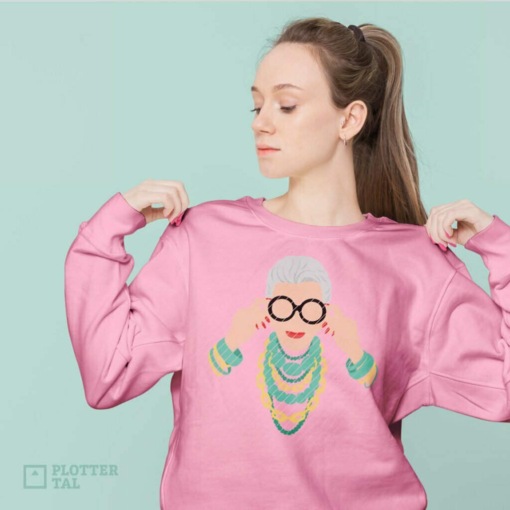 Plotterdatei Powerfrau «Less is a bore» | PLOTTERTAL