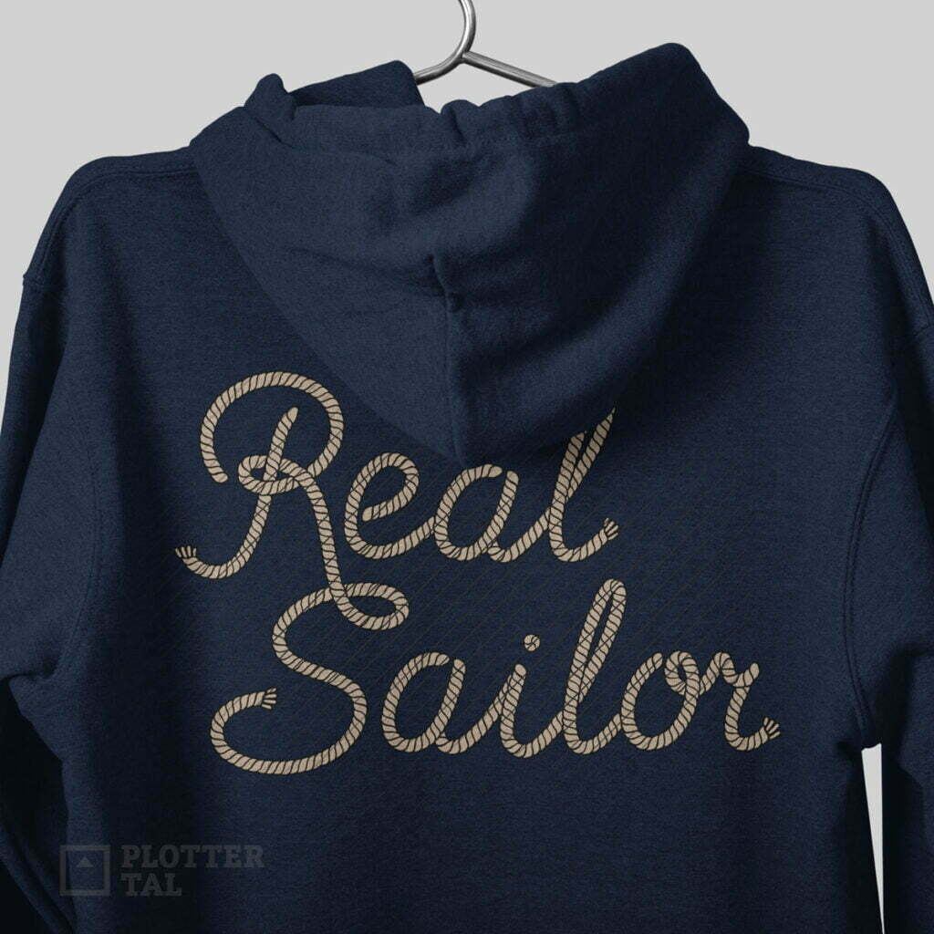 Real Sailor | Maritime Plotterdatei mit Seilschrift