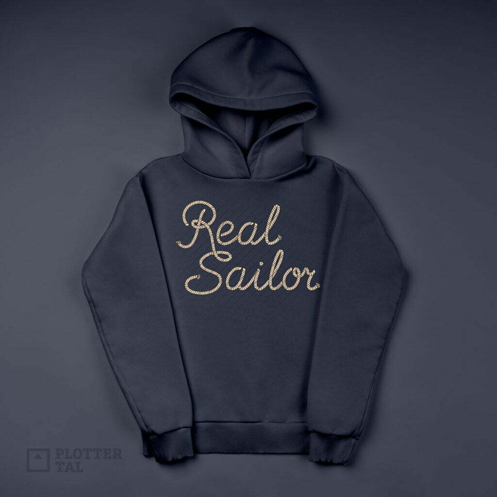 Real Sailor | Maritime Plotterdatei mit Seilschrift
